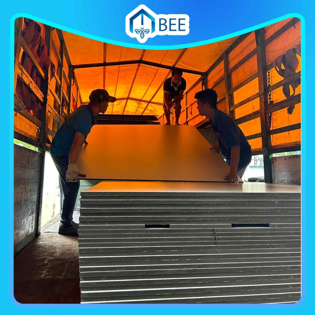 Kho vách ngăn vệ sinh tấm compact HPL CDF tại Mbee - Mbee