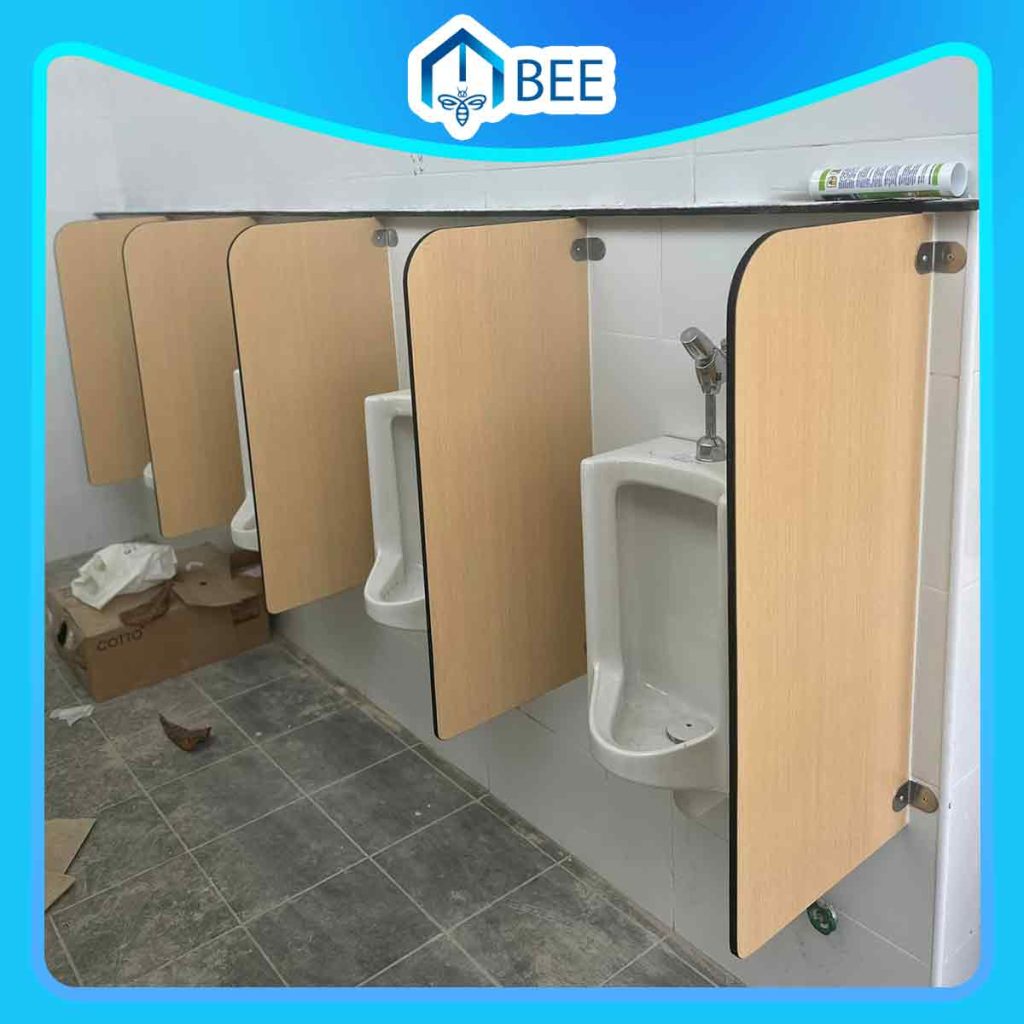 Kho vách ngăn vệ sinh tấm compact HPL CDF tại Mbee - Mbee
