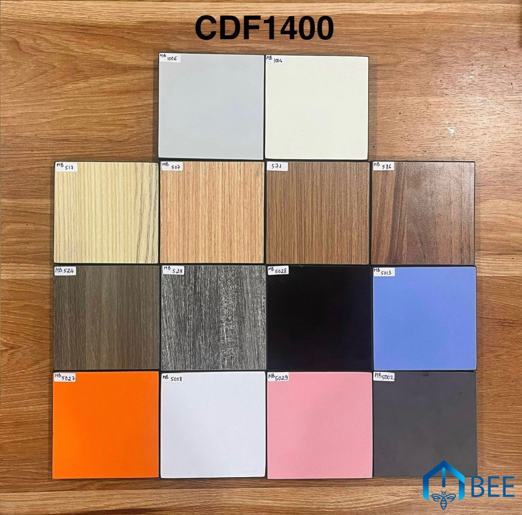 Bảng màu tấm compact HPL CDF tại Mbee - Mbee